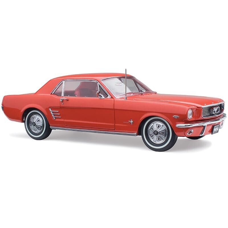 1:18 Classic Carlectables Ford Mustang Pony 1966 Signal Flare Red 1880 ...