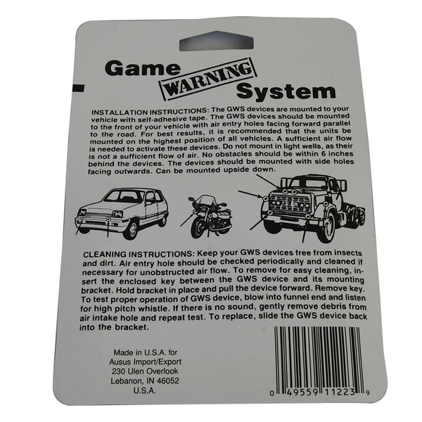 Original GWS Shuroo Shoo Roo Hopper Stopper Animal Warning Sonic Syste ...