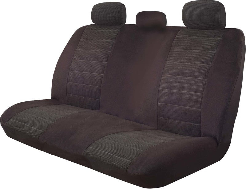Luxury Velour Seat Covers Universal Rear Size 06H Black – Motoquipe
