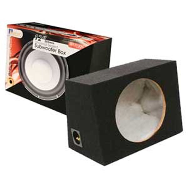 12 Inch 305 mm Sub Woofer Box 1 Cu Ft Sealed Black Carpet SB12100 ...