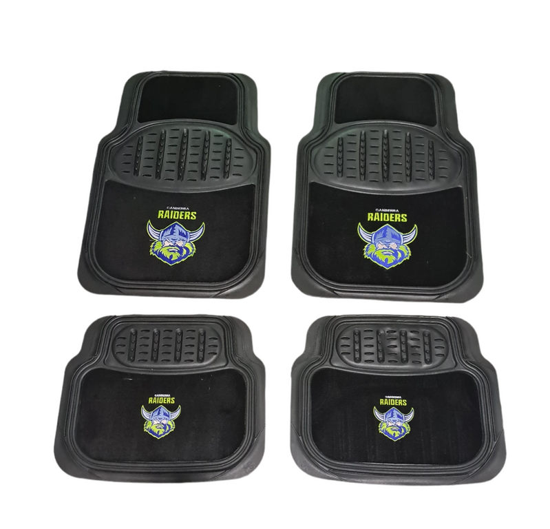 NRL Canberra Raiders Floor Mats Set Of 4 – Motoquipe