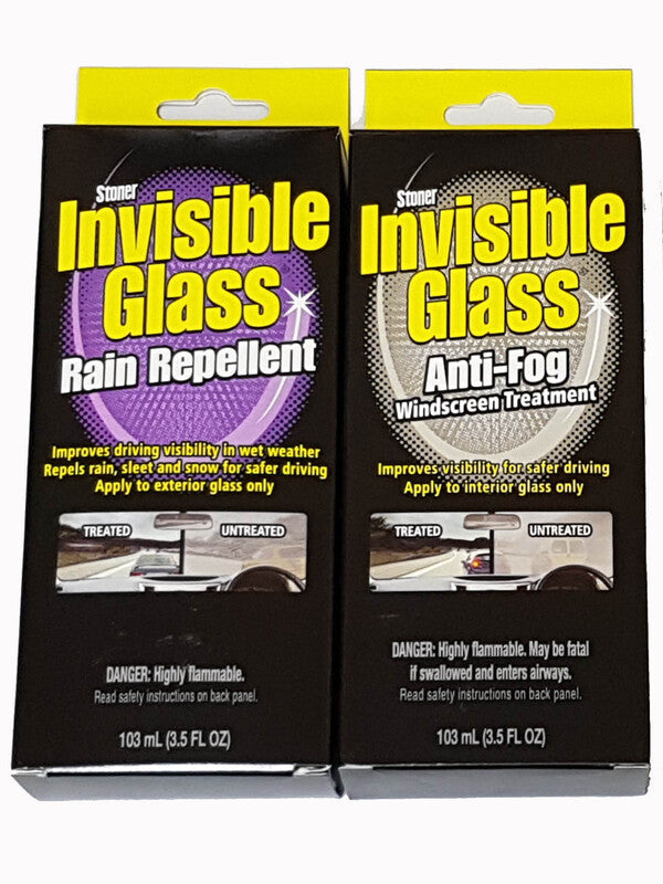 Invisible Glass Rain Water Repellant & Anti-Fog 206ml Combo Windscreen ...