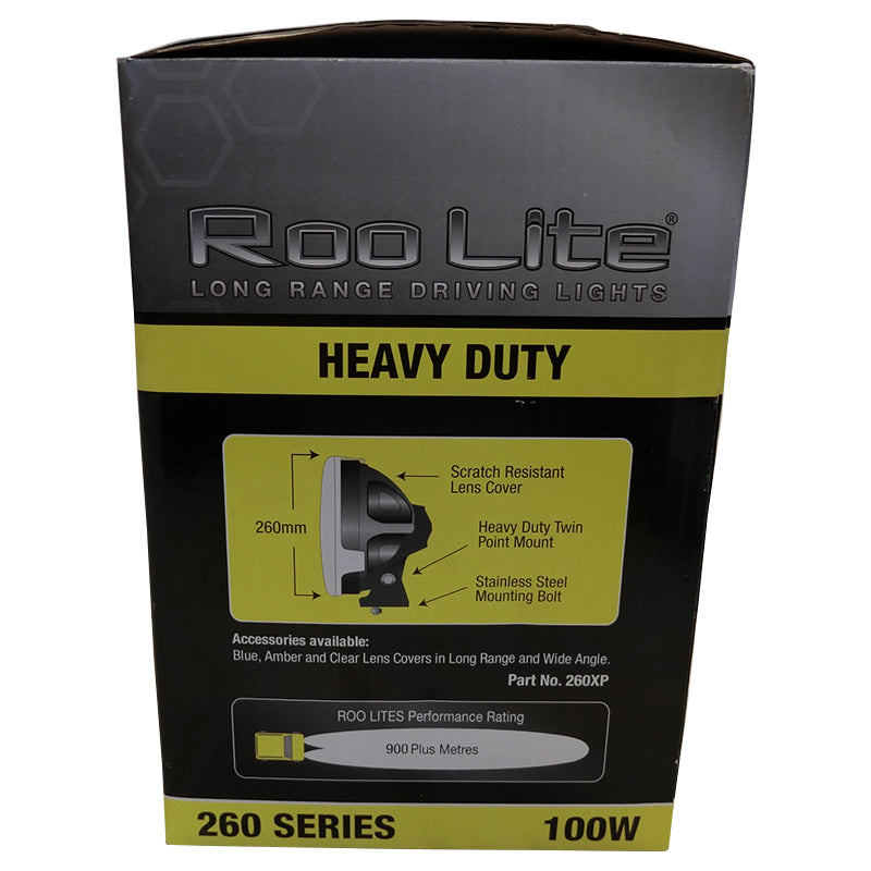Roo Lite 260XP Driving Spot Light Fog 900M Long Range Single – Motoquipe