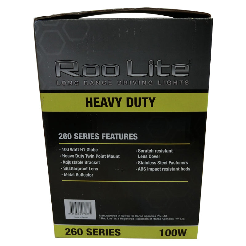 Roo Lite 260XP Driving Spot Light Fog 900M Long Range Single – Motoquipe