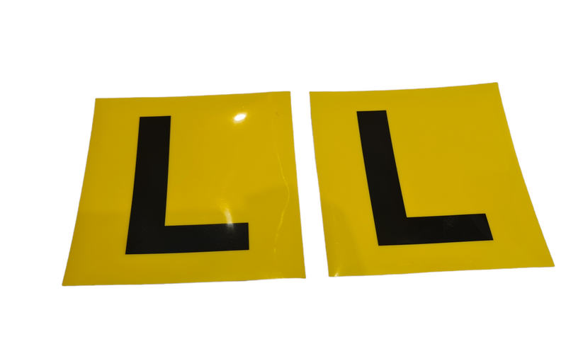 Plastic Learner's L Plastic Plates One Pair L2 – Motoquipe