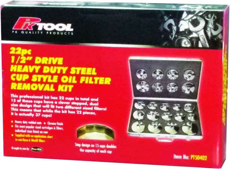 Oil Filter Removal Kit - 22Pc Cup Style Kit – Motoquipe