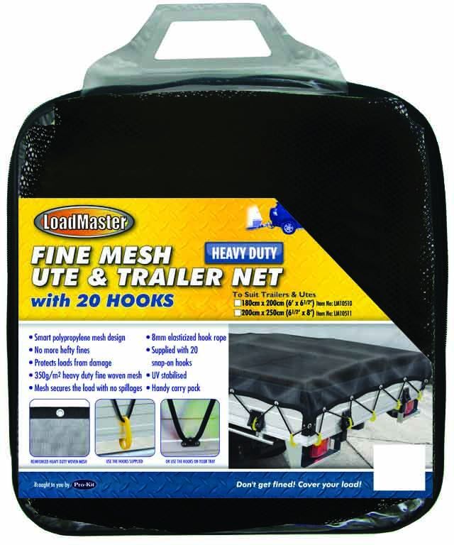 Trailer Net - Heavy Duty Fine Mesh 200 X 250Cm (6-1/2 X 8 ) – Motoquipe