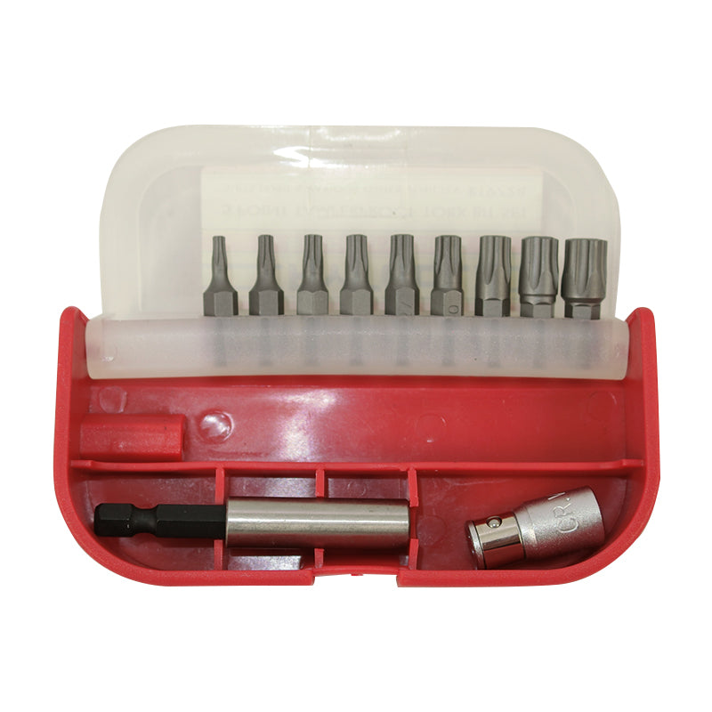 RyTool - 11 Piece 5-Point Torx Bit Set RT9728 – Motoquipe