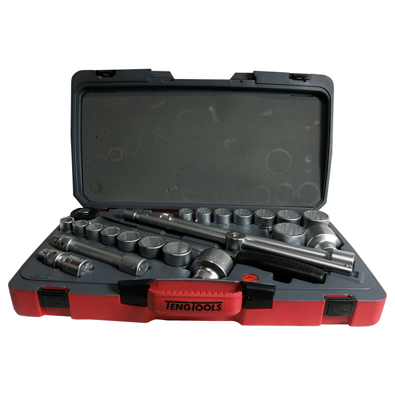 Teng Tools - 22Pc 3/4 Dr Metric/AF Socket Set T3422S – Motoquipe