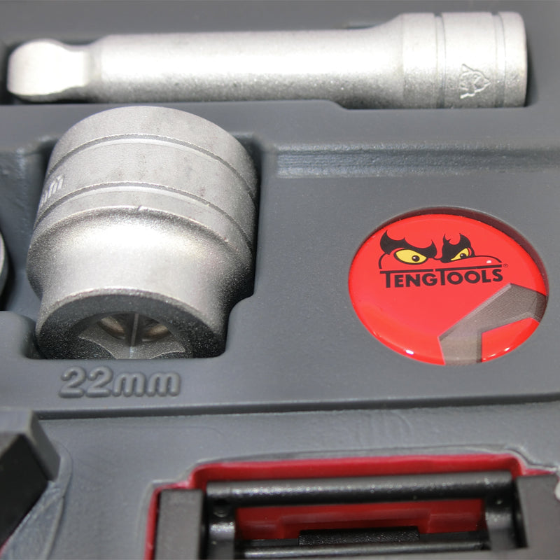 Teng Tools 39 piece 3/8 inch Metric Ratchet Socket Tool Kit Set Bits T ...