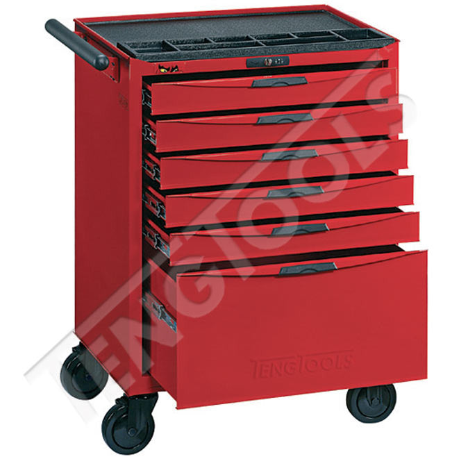 Teng Tools - 6 Drawer 8 Series Roller Cabinet w/Combination Lock ...