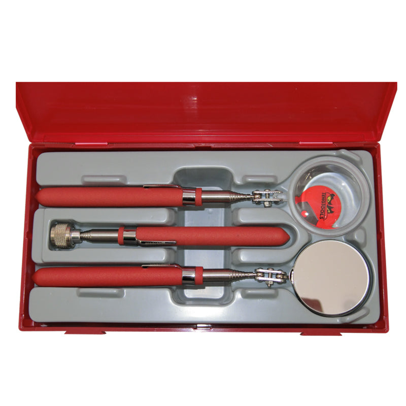 Teng Tools - 3 Piece Magnet Magnifier & Mirror Inspection Tool Set TTT ...